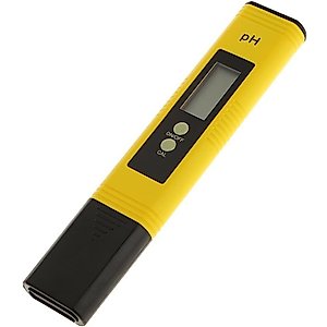 PH Meter - 0-14 PH Measurement Range PH Tester,Digital PH Meter Suitable for Accurate Testing of Drinking Water, Aquariums, Swimming Pools, Hydroponics (Yellow)