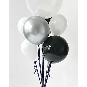 PartyWoo Black and Gold Curling Ribbon, 219 Yard Ribbon for Balloons, Balloon String, Balloon Ribbon, Curling Ribbon for Craft, Ribbon for Gift Wrapping, Crafting, Wedding, Florist Flower (1 Roll)