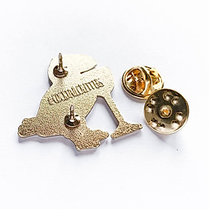 Cocktail Critters Enamel Pins for Bartender Aprons, Jackets, Backpacks and Purses, Shirt and Suit Lapels, Cute Button Badges Brooch Fashion Jewelry (Puffin x Vodka Martini)