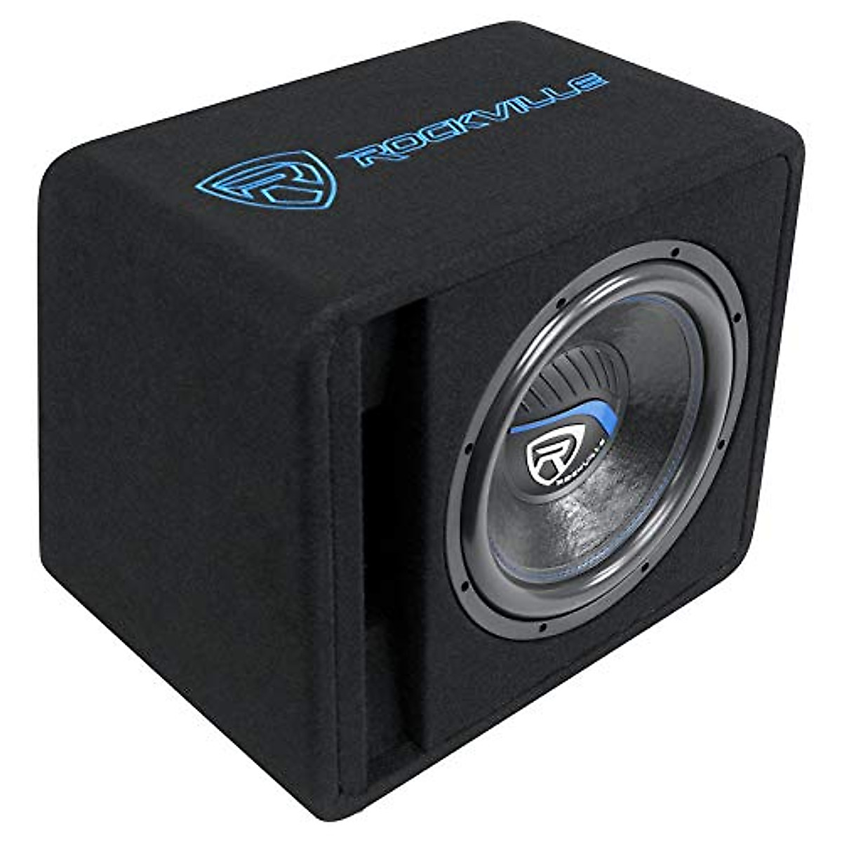 Rockville VS12K54 12" K5 1400w Car Subwoofer in Vented Sub Enclosure Box - 4 Ohm,Black