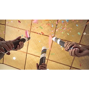 16" GOLD Confetti Poppers [6 Pack] BIODEGRADABLE GOLD Confetti Cannon, Rose Gold Confetti Party Poppers, Compressed Air Popper, Loud Pop, For Wedding Confetti Send Off, Wedding Supplies, Decorations