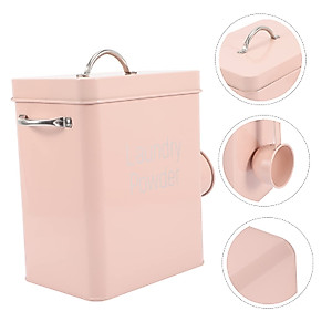 Alipis Box Washing Powder Bucket Laundry Powder Organizer with Lid Powder Laundry Container Home Supplies Laundry Powder Box with Scoop Scoop Laundry Powder Box Small