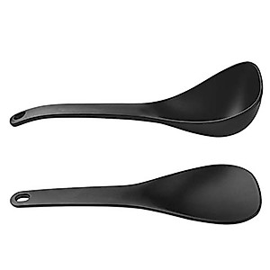 DOITOOL 2pcs Rice Paddle Spoon Soup Spoon Cooking Utensil Rice Scooper Non- stick Heat- resistant Works for Rice Mashed Potato or more