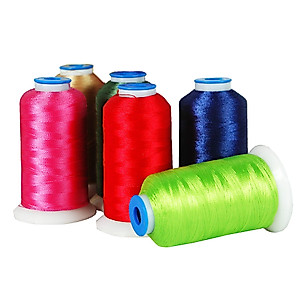Threadart Rayon Machine Embroidery Thread - No. 148 - Christmas Red - 1000M - Strong & Luxurious