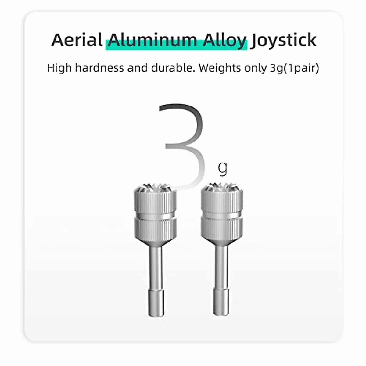 Suitable for DJI Mini3 Pro(Mavic3) Joystick Governor Extended Control Sticks Delay Rocker Accessories Thumb Drone Replacement Accessories (Governor + red Rocker)