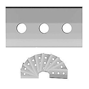 SunGrow Blade Refills for Aquarium Scraper, Stainless Steel, Razor-Sharp Blade, Suitable for Glass Aquariums, 10 Blades per Pack
