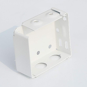 Cutelec 2pcs Box Mounting Bracket for High Profile Blinds 2inch White Color Window Blinds Headrail Holder Bracket