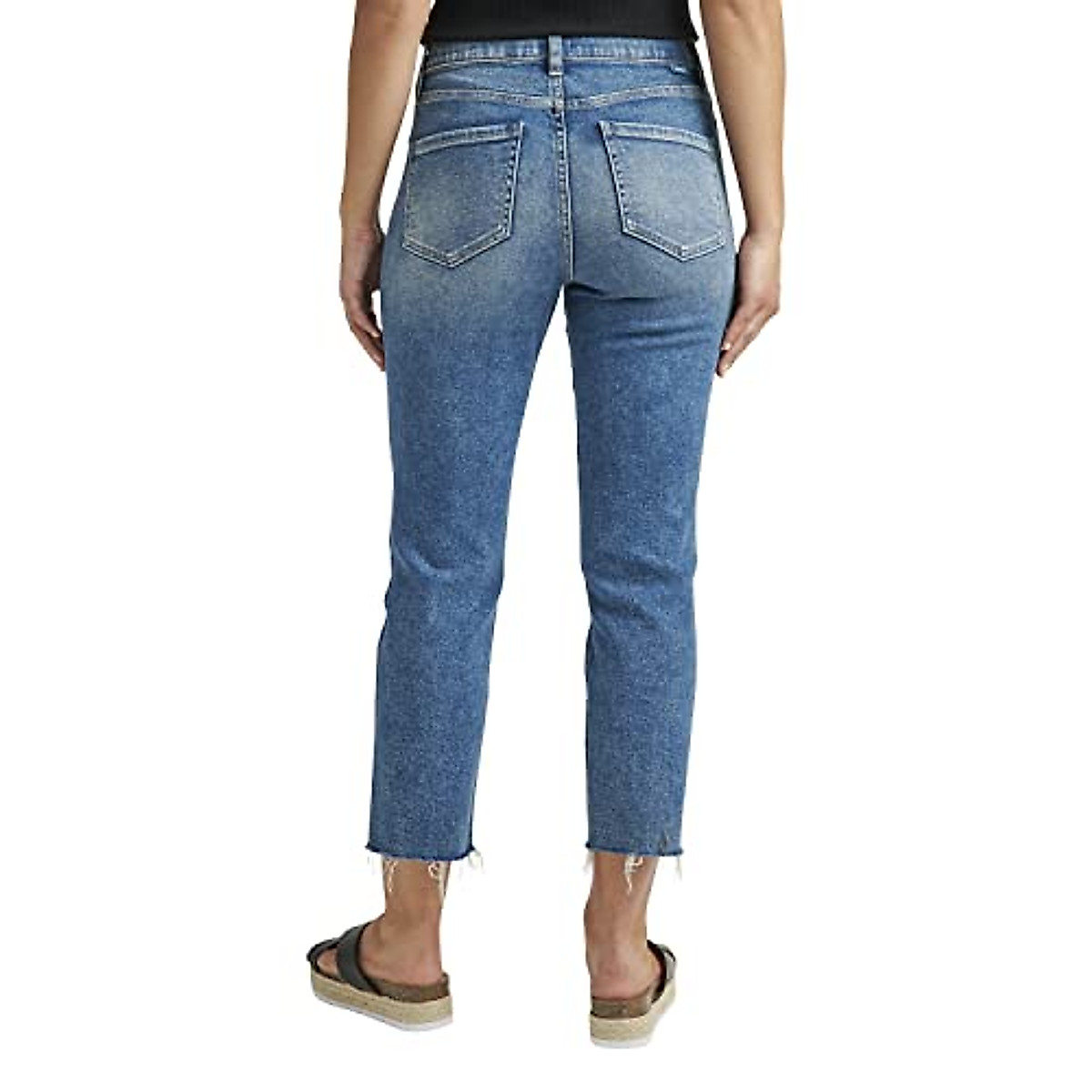 JAG Jeans Women's Valentina High Rise Straight Leg Pull-on Jeans-Legacy, Coastal Blue, 10 x 26L