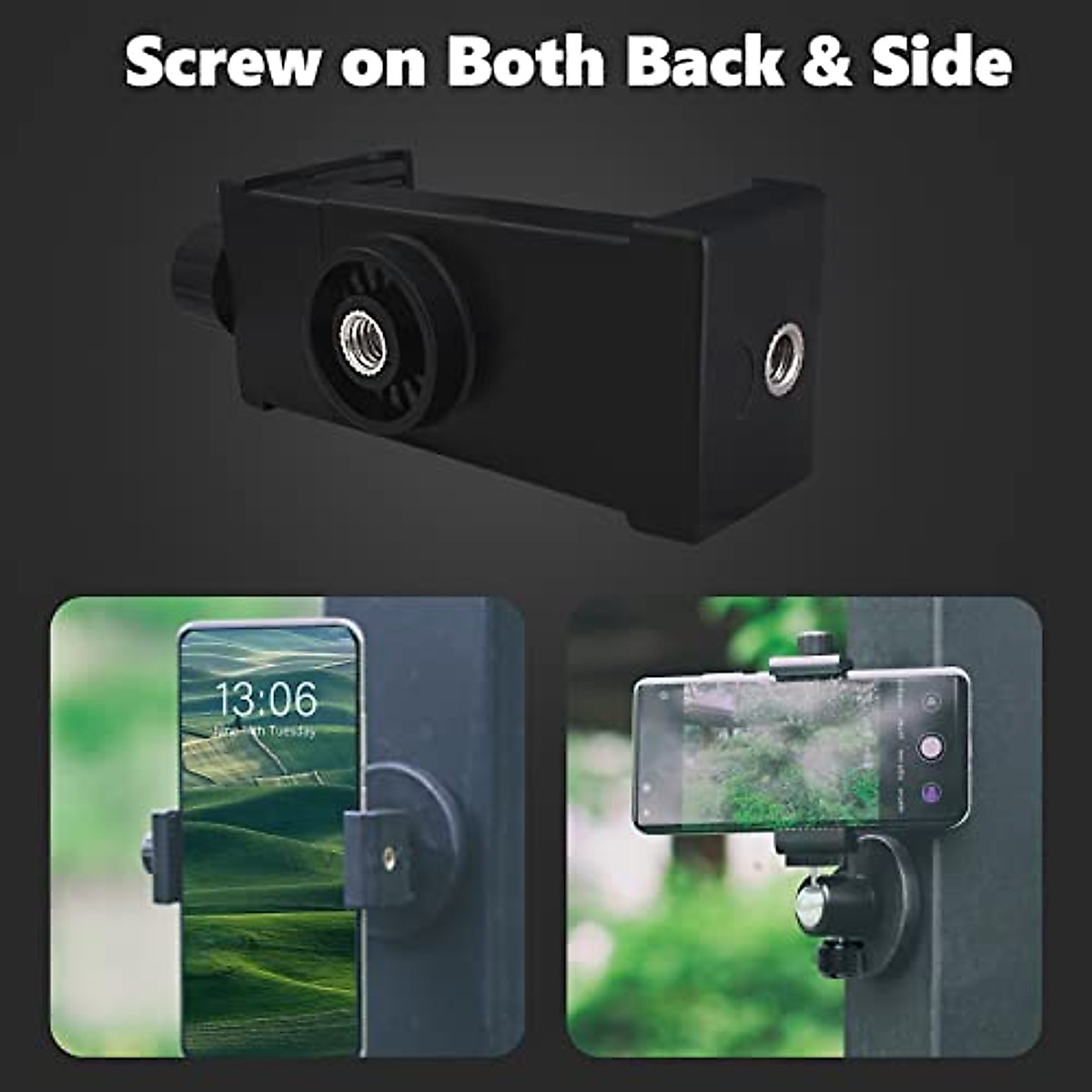 Vinkqiado Magnetic Base Phone Mount Holder, Heavy Duty Magnet Cell Phone Clamp, Attracts to Ferrous Metal Surface, Designed for Gym, Motorcycles Tank, Tractor, Toolbox, Mechanics, Truck, Forklift