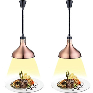 for Heating Food Lamp, 2 Package, for Heating 250 W Commercial Foods, Food Heater, Retractable Hose for Lamp for Heating Food, Prevents Food from