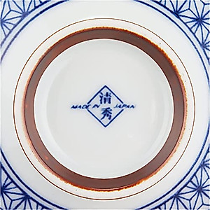 Saikai Pottery 19541 Picture Change Rice Bowl, Old Dyed, Blue, 10.1 fl oz (300 ml)