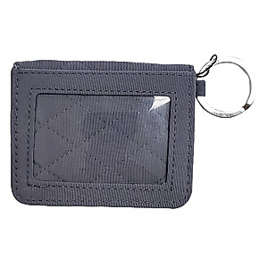 Vera Bradley Campus Double ID Wallet (Carbon Gray)
