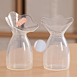 haakaa Manual Breast Pump Petal Silicone Breast Pump with Flower Stopper & Silicone Strap Breastfeeding Essentials Set (7oz/200ml, New Version)