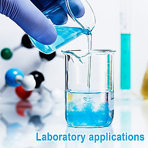 Large Capacity Glass Beaker, Borosilicate High Temperature Resistance Graduated Cup,lab School Chemistry Experiments Measure Mix Beaker with Pour Spout,10000ml,2pcs