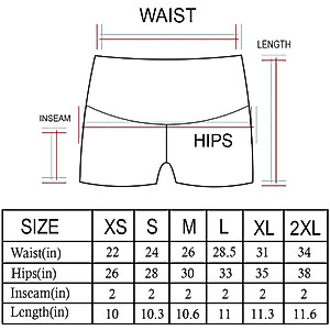 LXNMGO Women's 2" High Waist Yoga Shorts Tummy Control Biker Running Workout Compression Shorts for Women Black, M