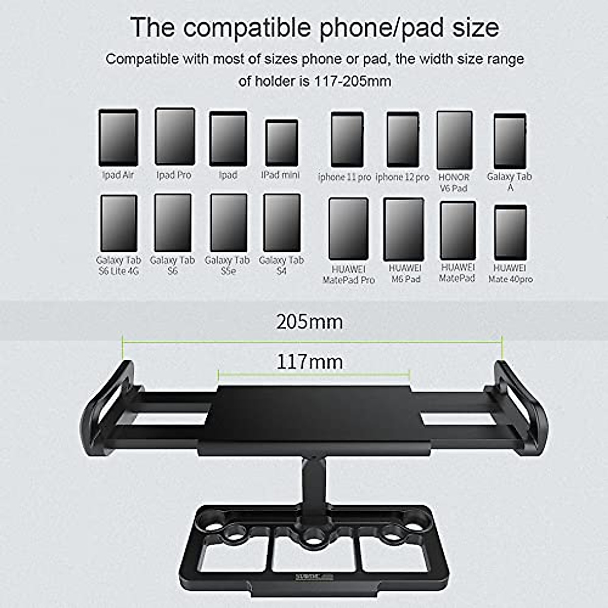 Yi Dong Adjustable Remote Controller Holder Mobile Phone Tablet Bracket for DJI Mavic Air 2S/Air 2/Mavic Mini 2/Mavic Min/Mavic 2/DJI Spark Controllers