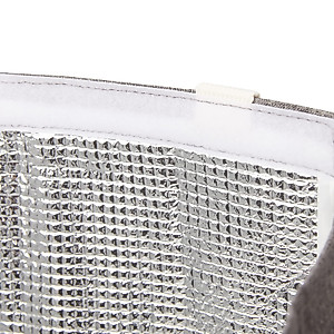 NATURAL STYLE Lunch Bag for Women/Men/Adult, Portable/Reusable Lunch Box, Simple Waterproof Insulated Cooler Tote Bag (Grey)