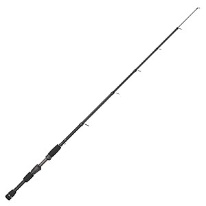 Quantum Embark Telescopic Spinning Fishing Rod, 18-Inches to 6-Foot 6-Inch Telescopic Fishing Pole, IM6 Graphite Fishing Pole, Moderate Action, Medium Power, Split-Grip EVA Handle, Black
