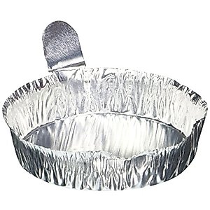 Heathrow HS14521B Aluminum Weighing Dishes, Medium, 57 mm Diameter x 14 mm Height (Pack of 100)