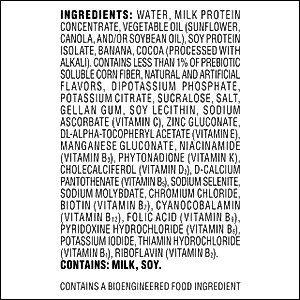 Atkins Chocolate Banana Protein Shake, 15g Protein, Low Glycemic, 4g Net Carb, 2g Sugar, Keto Friendly, 12 Count