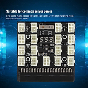 Mining GPU/PSU Power Supply Board 1600W 12V 17x 6pin PCI E Mining Server Power Supply for for DPS 1200FB A/DPS 1200QB A/PS 2751 5Q/PS 2751 LF 1F/HSTSN PL12/DPS 700LB D/PS 2112