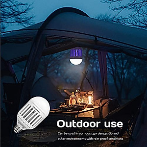 BANPESTT Bug Zapper Light Bulb 2-in-1 Indoor Mosquito Zapper Gnat Trap- Electric Fly Insect Killer&Bug Catcher for Home Backyard Patio