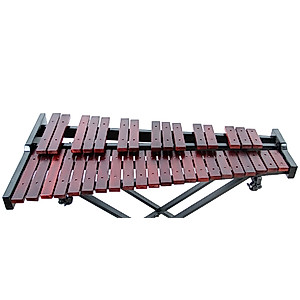 Gearlux 37-Key Wooden Xylophone with Mallets, Adjustable Stand, and Gig Bag