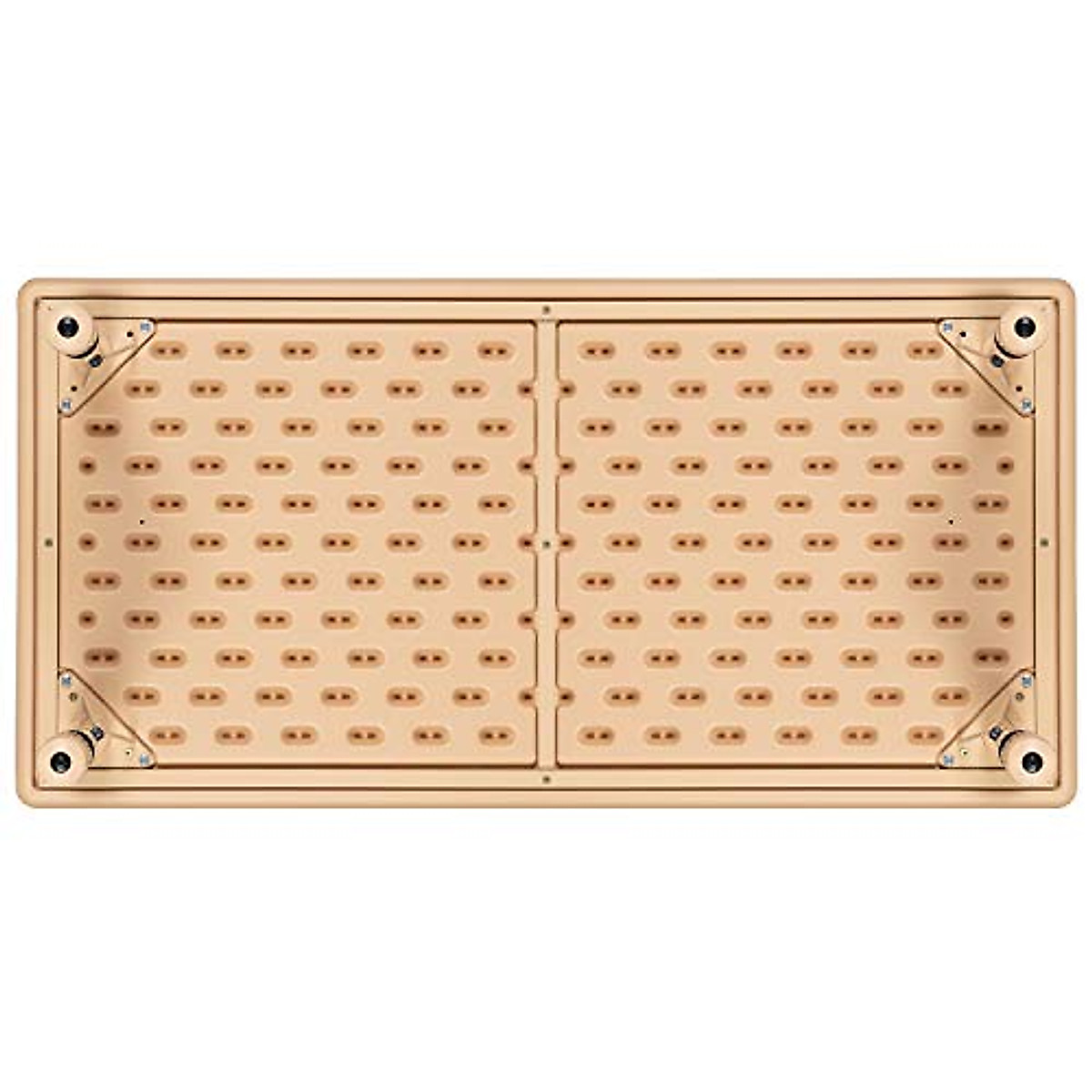 Flash Furniture 24"W x 48"L Rectangular Natural Plastic Height Adjustable Activity Table