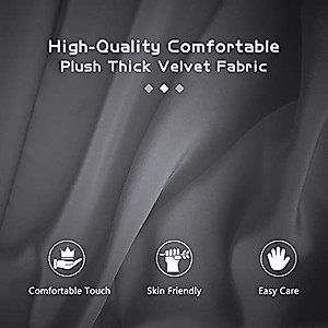 DKLGG Velvet Dining Chairs Set of 2, Upholstered Dining Room Chairs Cozy Wing-Back Dinner Chairs with Backstitching Nailhead Trim & Solid Wood Legs for Kitchen & Dining Room Chairs Living Room, Grey