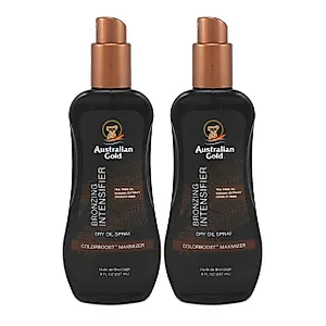 Australian Gold Intensifier Bronzing Dry Oil Spray 8 Ounce (Pack of 2)