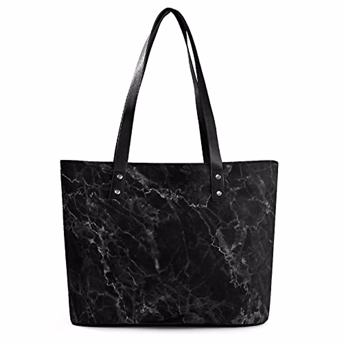 Womens Handbag Marble Texture Leather Tote Bag Top Handle Satchel Bags For Lady