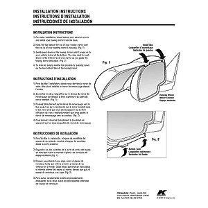 Fit System 80910 Chevrolet/GMC Full Size Truck Clip-On Towing Mirror - Pair