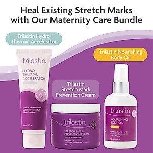 TriLASTIN Hydro-Thermal Accelerator - Moisturizer (3oz / 88ml) | Vitamin-Infused Skin Serum | Pregnancy and Postpartum Skin Care for Stretch Mark Prevention | Hypoallergenic and Paraben-Free Formula