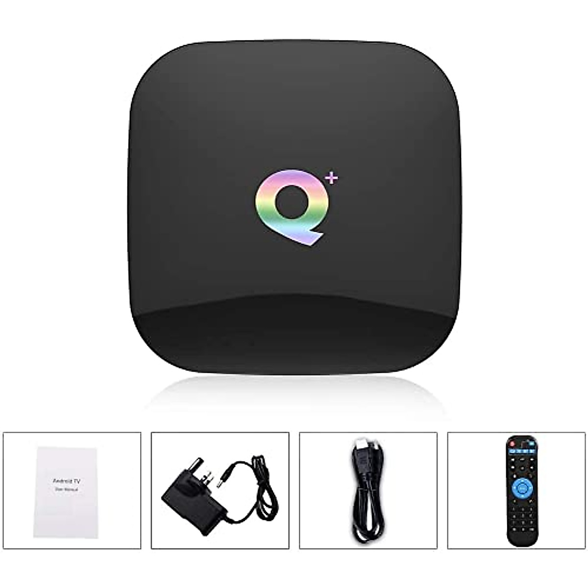 Q Plus Android 10.0 TV Box, Android Box 4GB RAM 32GB ROM H616 Quad Core USB 2.0 2.4G WiFi Support 6K 3D/H.265 Smart TV Box