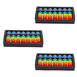 TOYANDONA 6pcs Preschool Rainbow Learning Chinese Bead Student Toys for Use Toy Number Classroom Tool Mental Math Plastic Arithmetic Abacus Children Educational Developmental