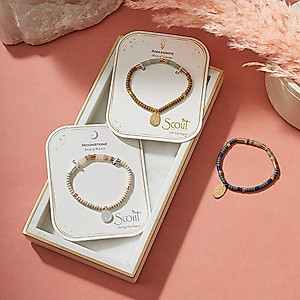 Scout Curated Wears - Intention Charm Bracelet - Moonstone/Silver/Gold