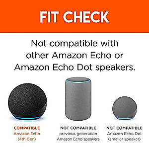 Made For Amazon Wall Mount, Black, Echo (4th generation)