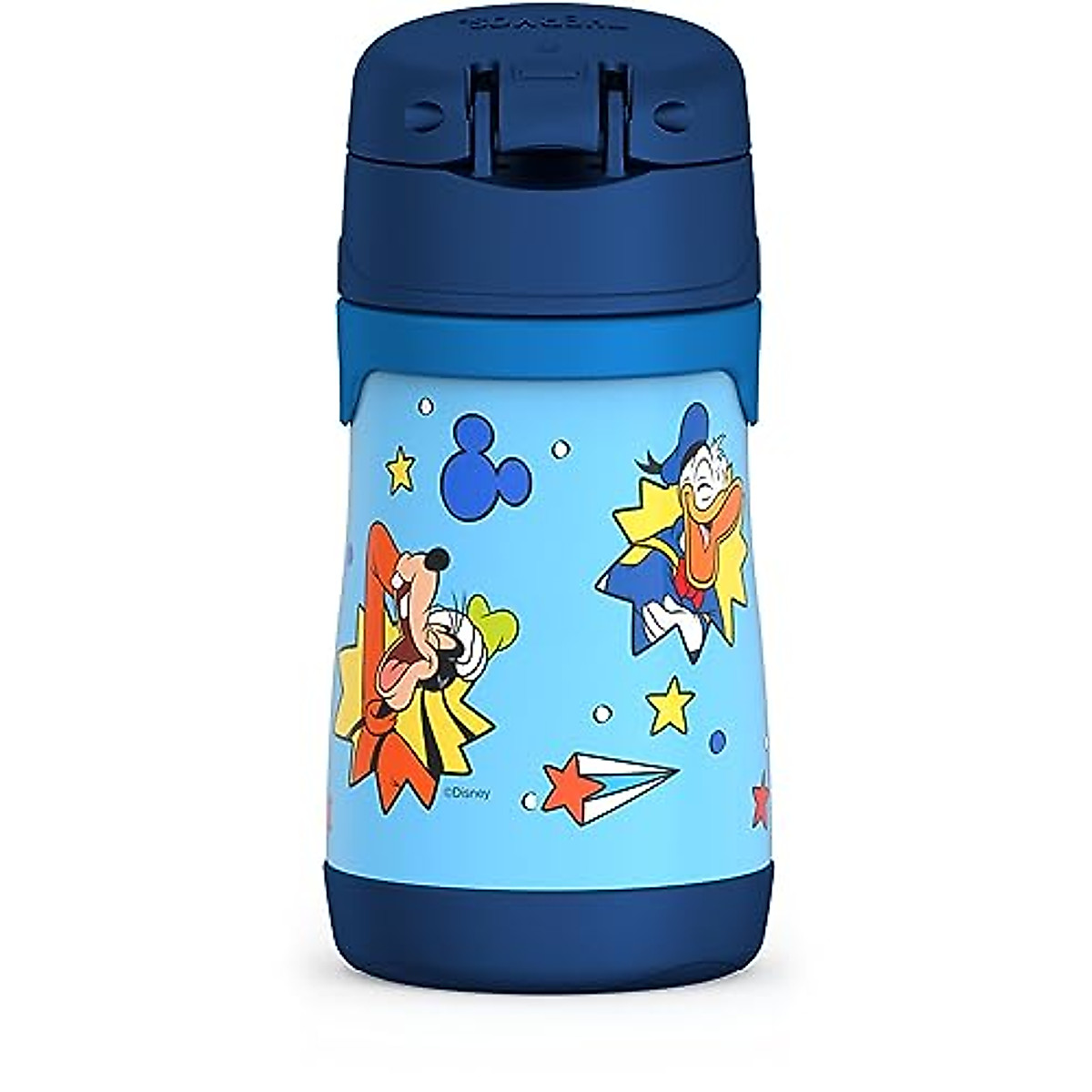 THERMOS Vacuum Insulated Stainless Steel 10oz Straw Bottle, Mickey Mouse