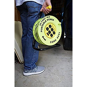 Designers Edge E238 Extension Cord, 12/3-Gauge, Vivid Green