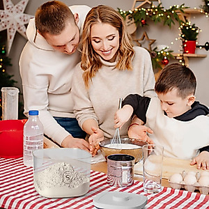 LivLab 20-25 lbs Rice Dispenser,10.5 Qt/10 L/22-25 lbs Rice Container Storage with Measuring Cup & Brush Food Cereal Container Bins Household for Kitchen Pantry Organization (AY-10KG-WHITE)