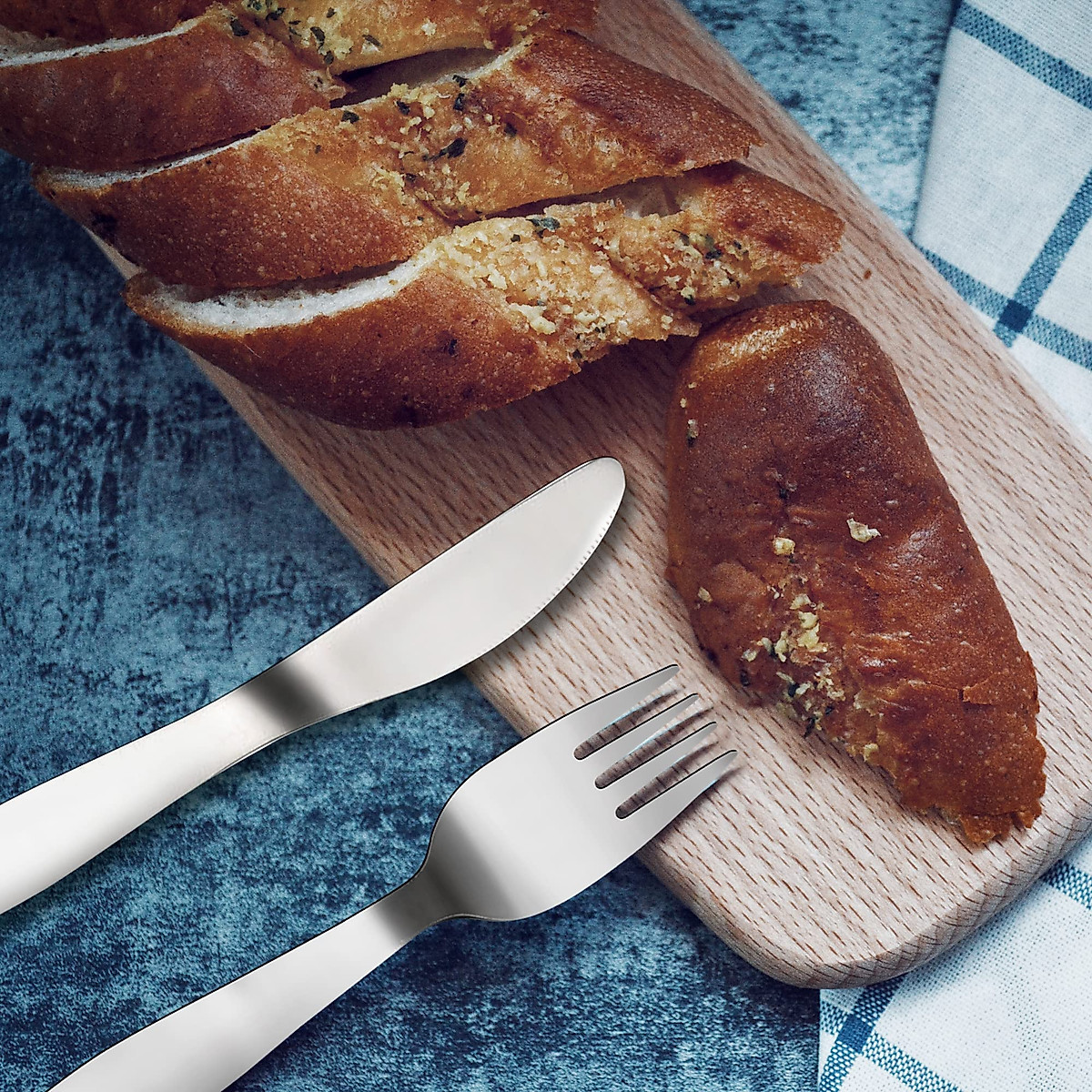 VANRA Premium 18/8 Stainless Steel Children Cutlery Set 5.8-inch Kids Dinner Forks Set 4 Pieces Silverware Flatware Utensil Set for Home School (4 Forks)