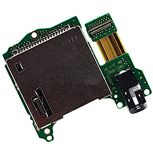 Deal4GO New Game Card Reader Slot w/Headphone Jack Replacement for Nintend o Switch Game Cartridge Socket Board (Third Party)