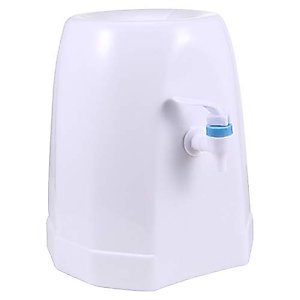 HEMOTON Countertop Water Cooler Dispenser Plastic Desktop Drinking Fountain Barrelled for Home Office Use