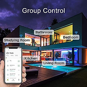 13W Smart Light Bulb(120W Equivalent)Wixann A19 E26 1300Lumens LED Color Changing Light Bulbs, adjustable 16 Million DIY Colors and Music Sync 2700K-6500K WiFi Bulbs Work with Alexa, Google Home-4Pack