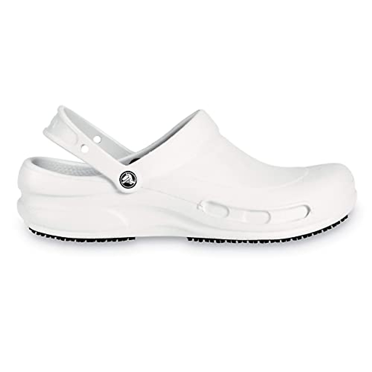 Crocs Unisex Adult Men's and Women's Bistro Clog | Slip Resistant Work Shoes , White, 9 Women 7 Men US