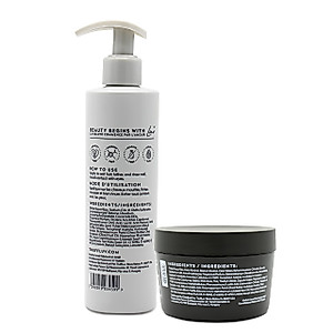 TruffLuv Indulge Collection Truffle Clarifying Shampoo & Hydrating Strengthening Mask with Black Truffle Extract, 8.45 Fl Oz Duo, Paraben & Sulfate Free