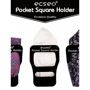 Pocket Square Guard for Men Suits, Ecseo Mens Pocket Square Holder/Folder - 1 Pack