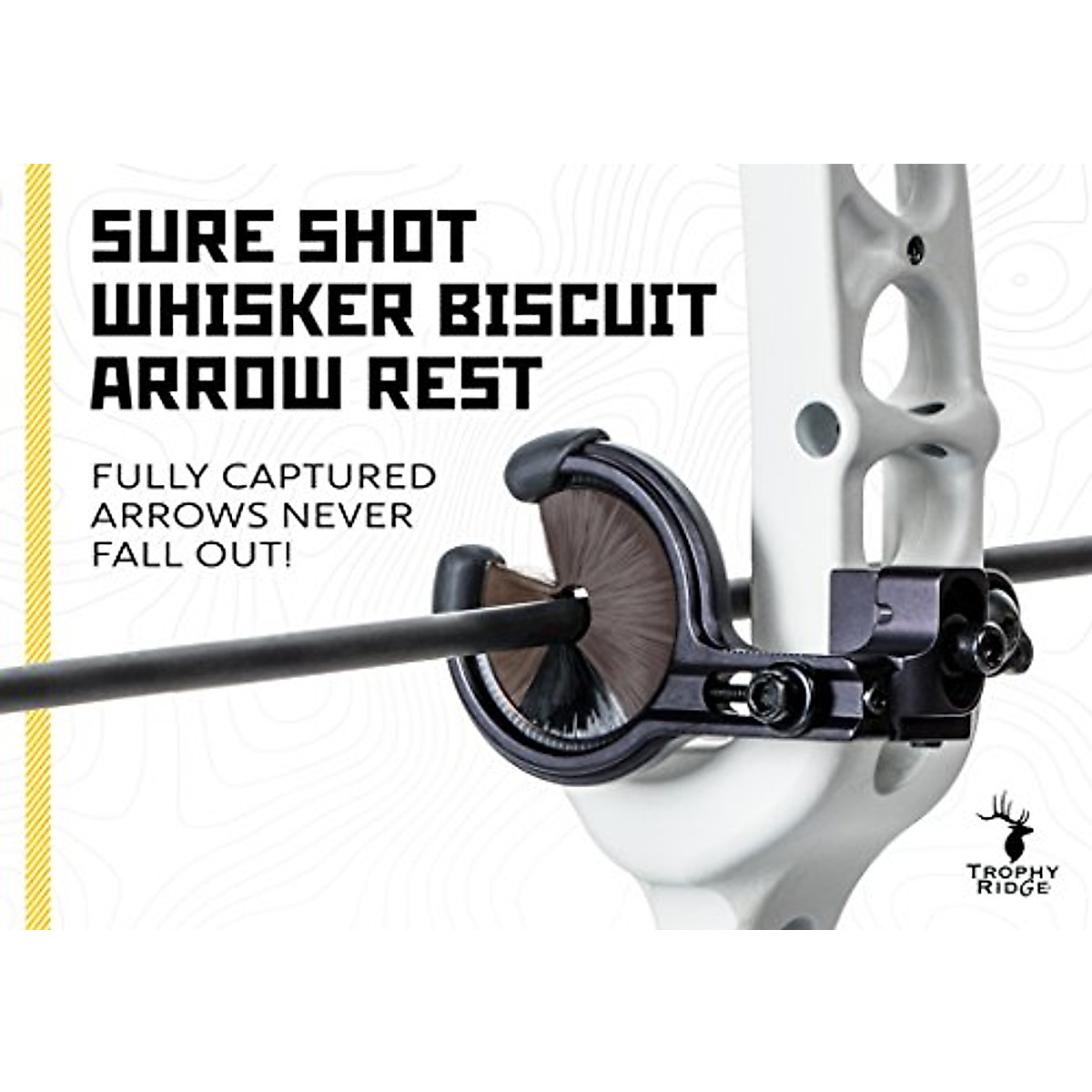 Trophy Ridge Sure Shot Pro Whisker Biscuit Archery Arrow Rest - Lifetime Reliability for Bowhunters, Easy Micro Adjustments, Durable Design, Quiet Loading