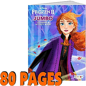 Disney Coloring Book Frozen 2 Arts Crafts Coloring, Painting Gift Set, Perforated Paper - Healthy Educational Play, for Kids Girls Boys Toddlers