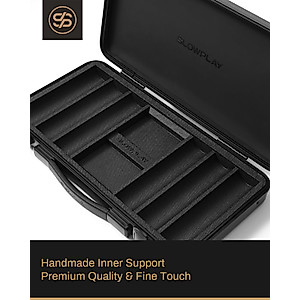 SLOWPLAY Poker Chip Case for Texas Holdem, 300 pcs of 39/40mm Poker Chips | High-end Carrying case Providing Full Protection, German Polycarbonate Shell, Super Portable & Sturdy